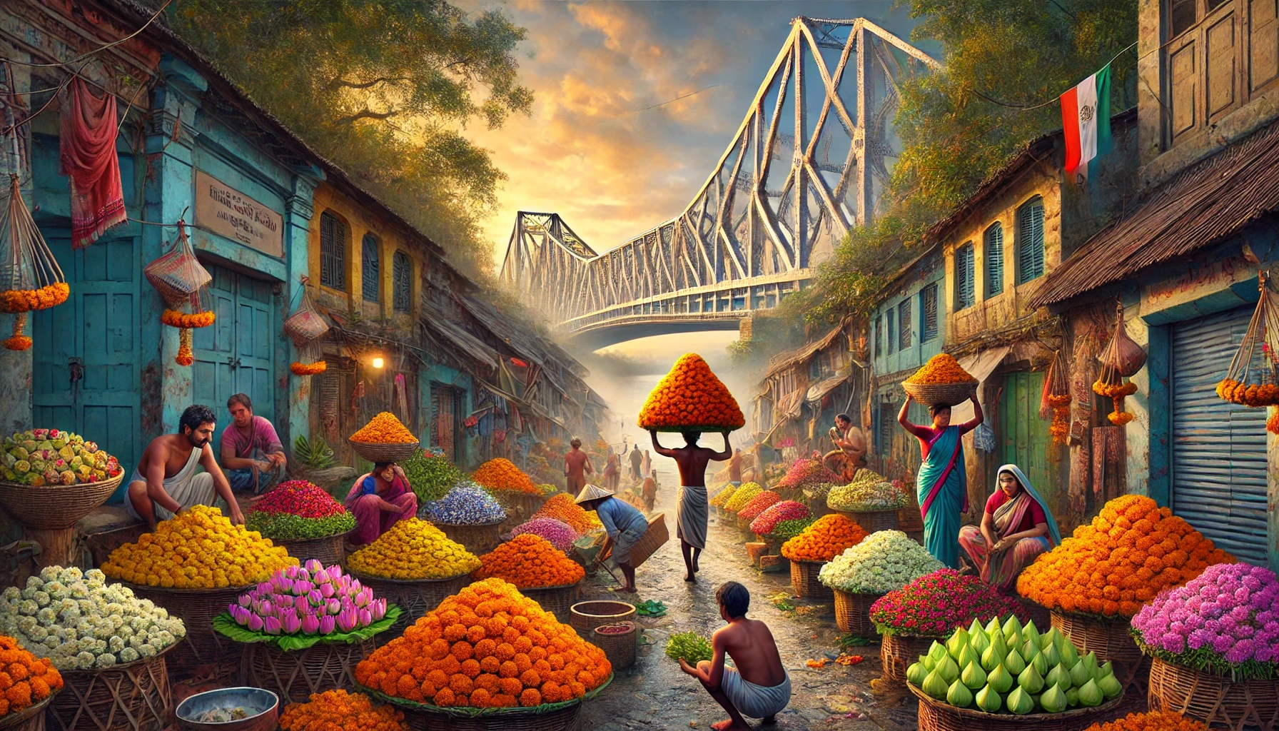 A Day in the Life of Kolkata’s Flower Market: Exploring the Vibrancy of ...